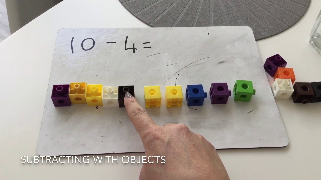 Subtraction With Objects - YouTube