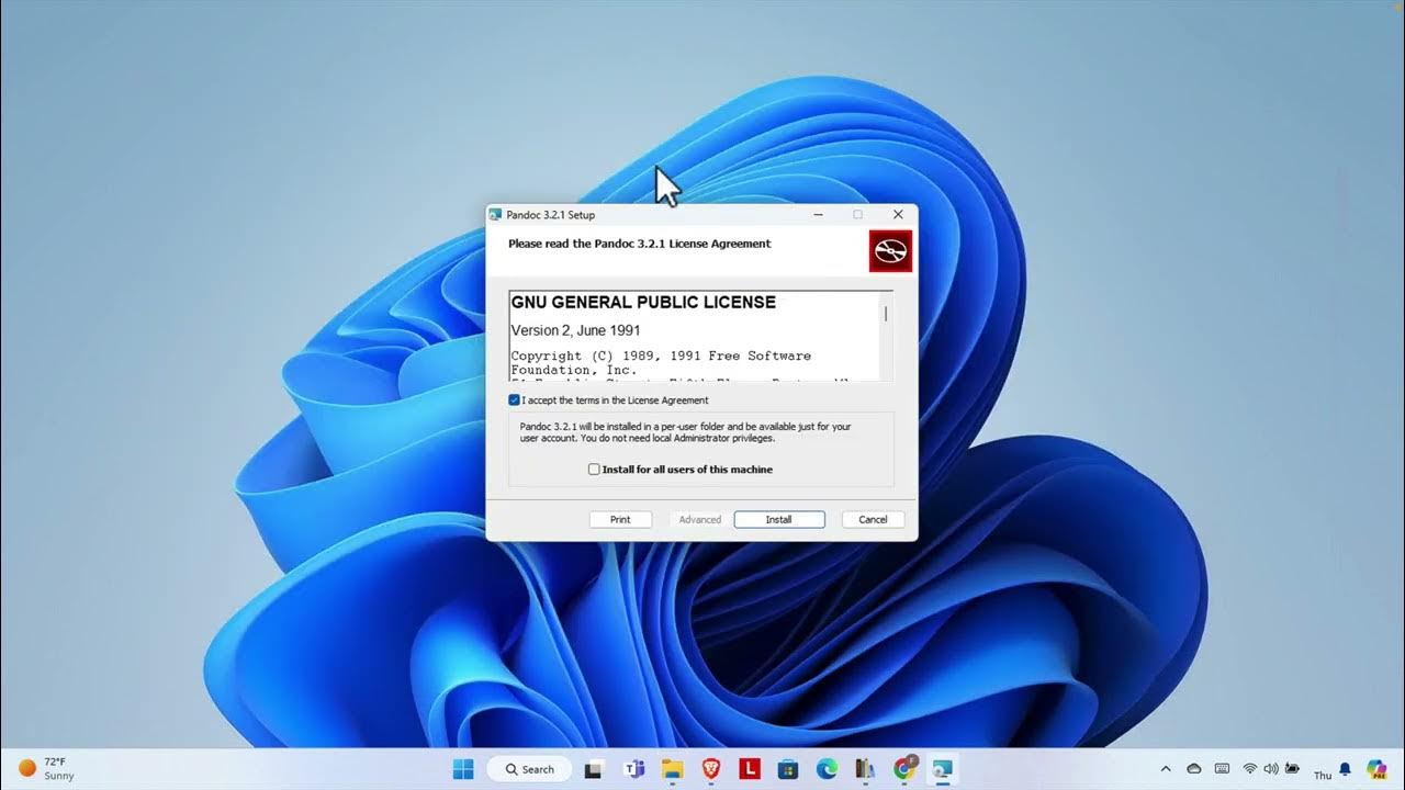 How to install pandoc on windows - YouTube
