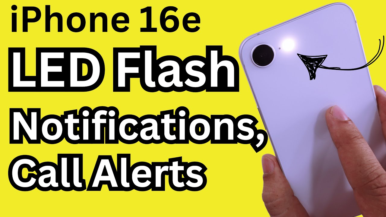 How to Turn ON Led flash Notification on iPhone 16e (For Calls and ...