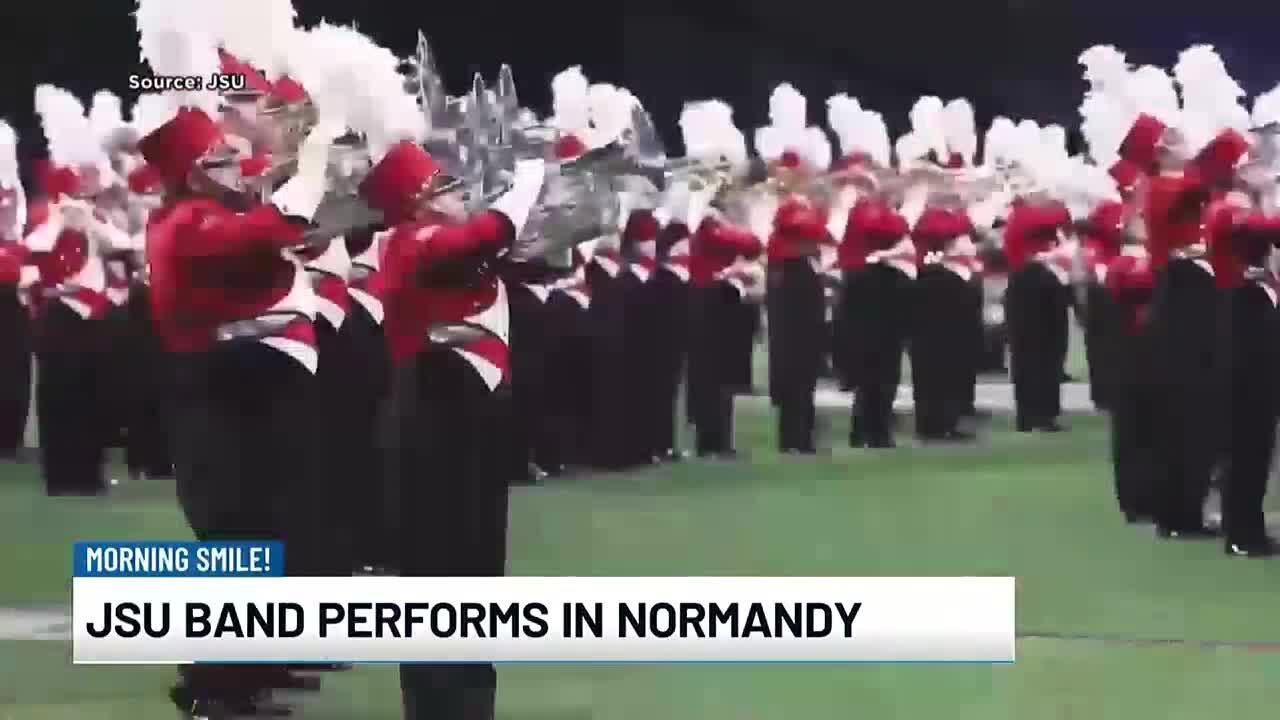 Morning Smile: JSU band performs in Normandy - YouTube