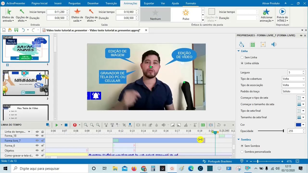 Active Presenter Tutorial 06 - Melhor Editor de Vídeo para PC - YouTube