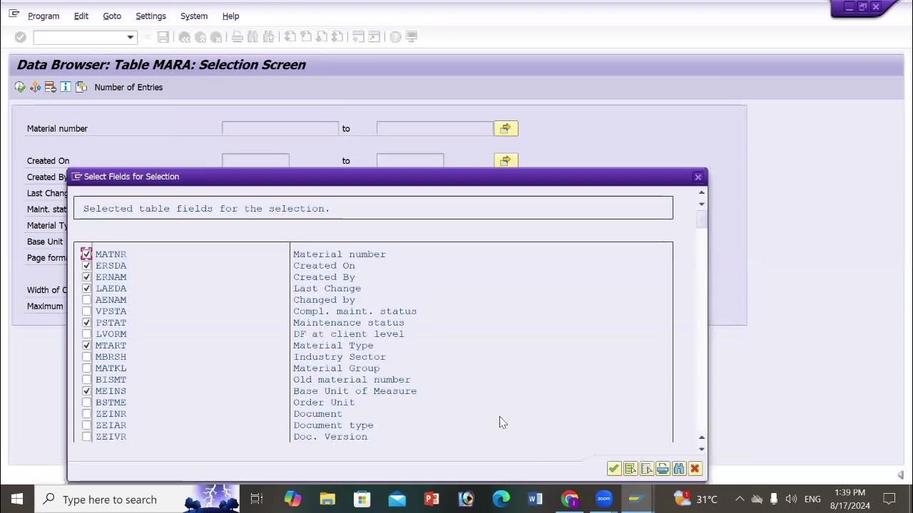 customize selection screen parameters in data dictionary - YouTube