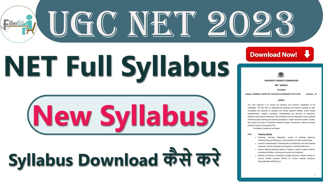 Net New 2023 Full Syllabus Ugc Net Syllabus 2023 Ugc Net Syllabus 2022 Paper 1 Ugc Net