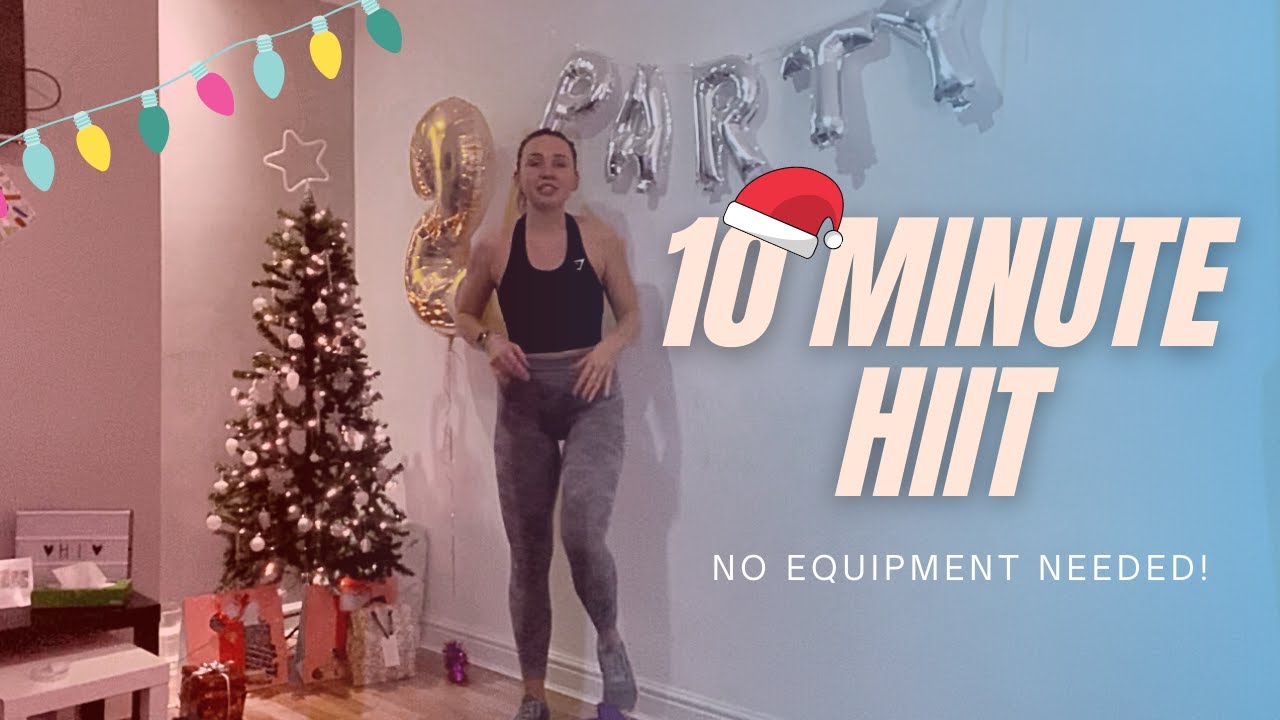 FITMAS WITH MOLLY DAY 2 // 10 MINUTE HIIT // NO EQUIPMENT CHRISTMAS ...