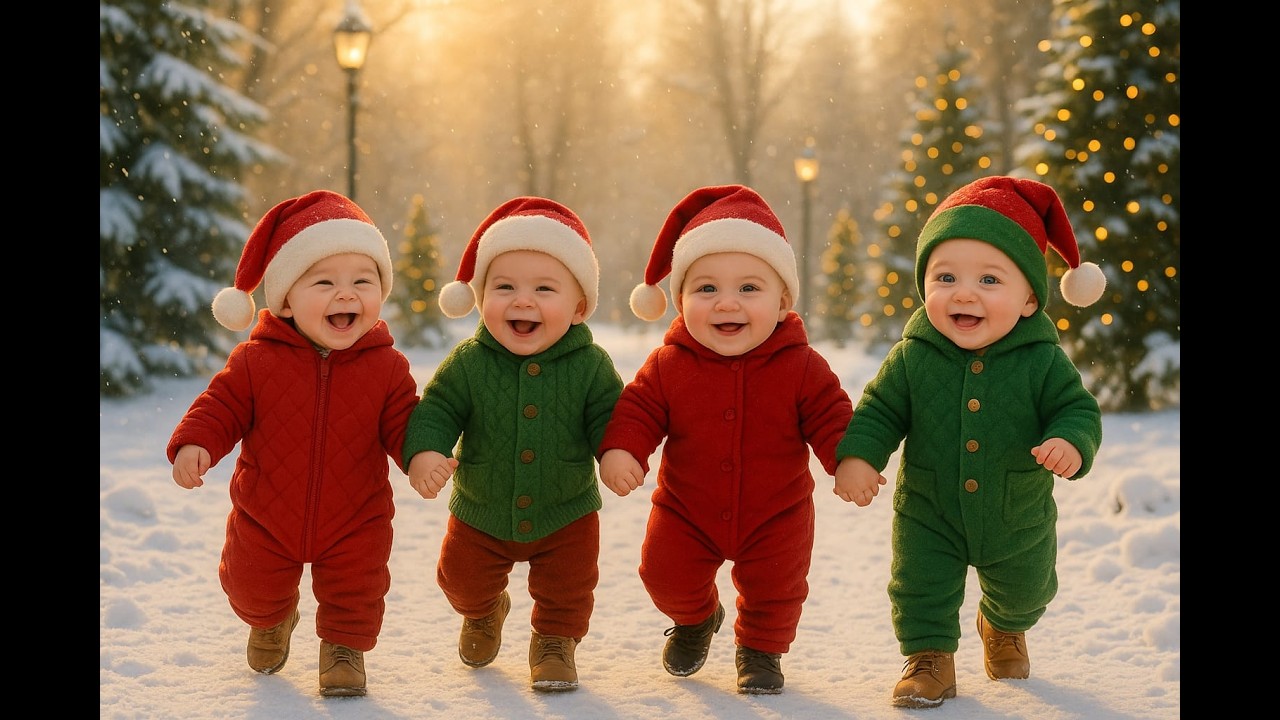 “Cute Babies Dancing to Jingle Bells 🎅 👑🎅 ️ |#shorts #viral #video # ...