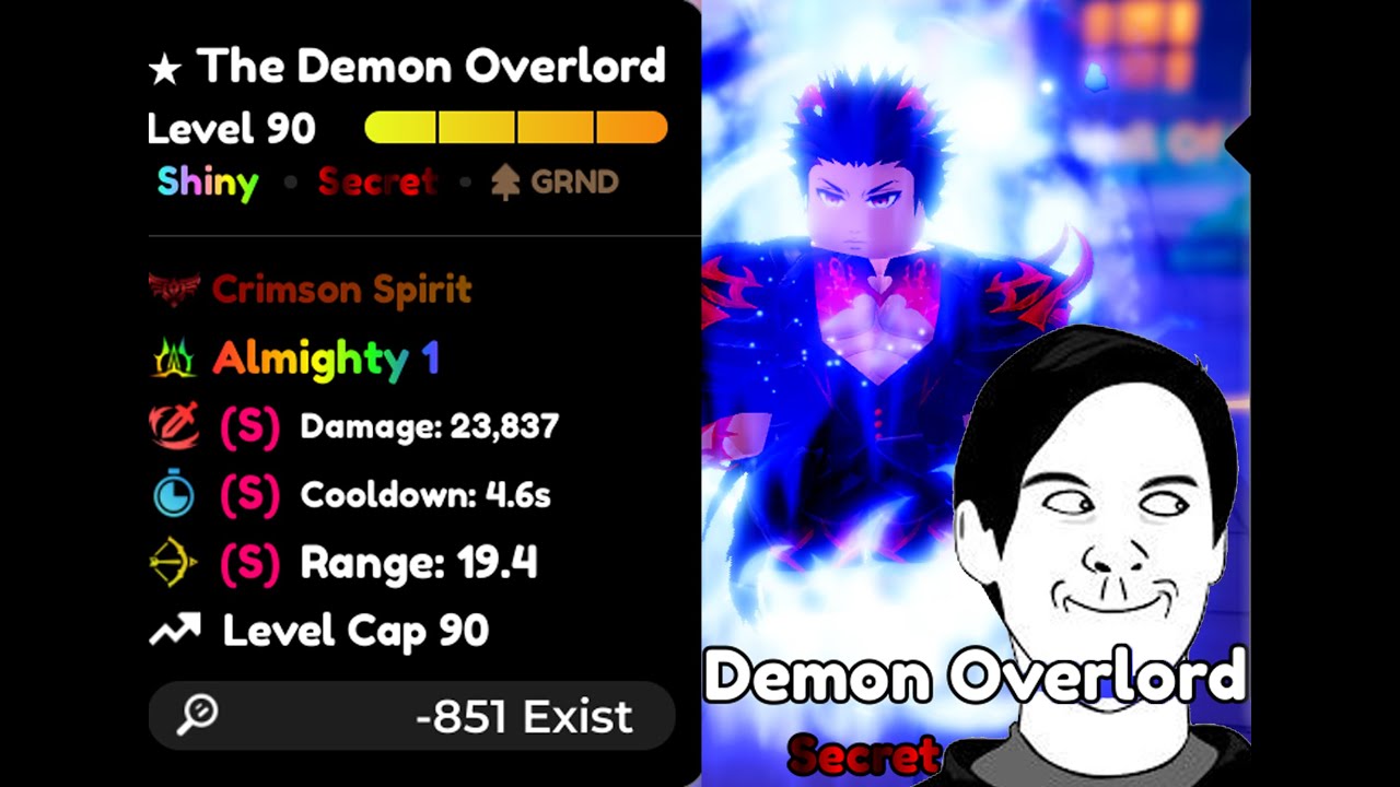 Demon Overlord Showcase Anime Defenders - YouTube