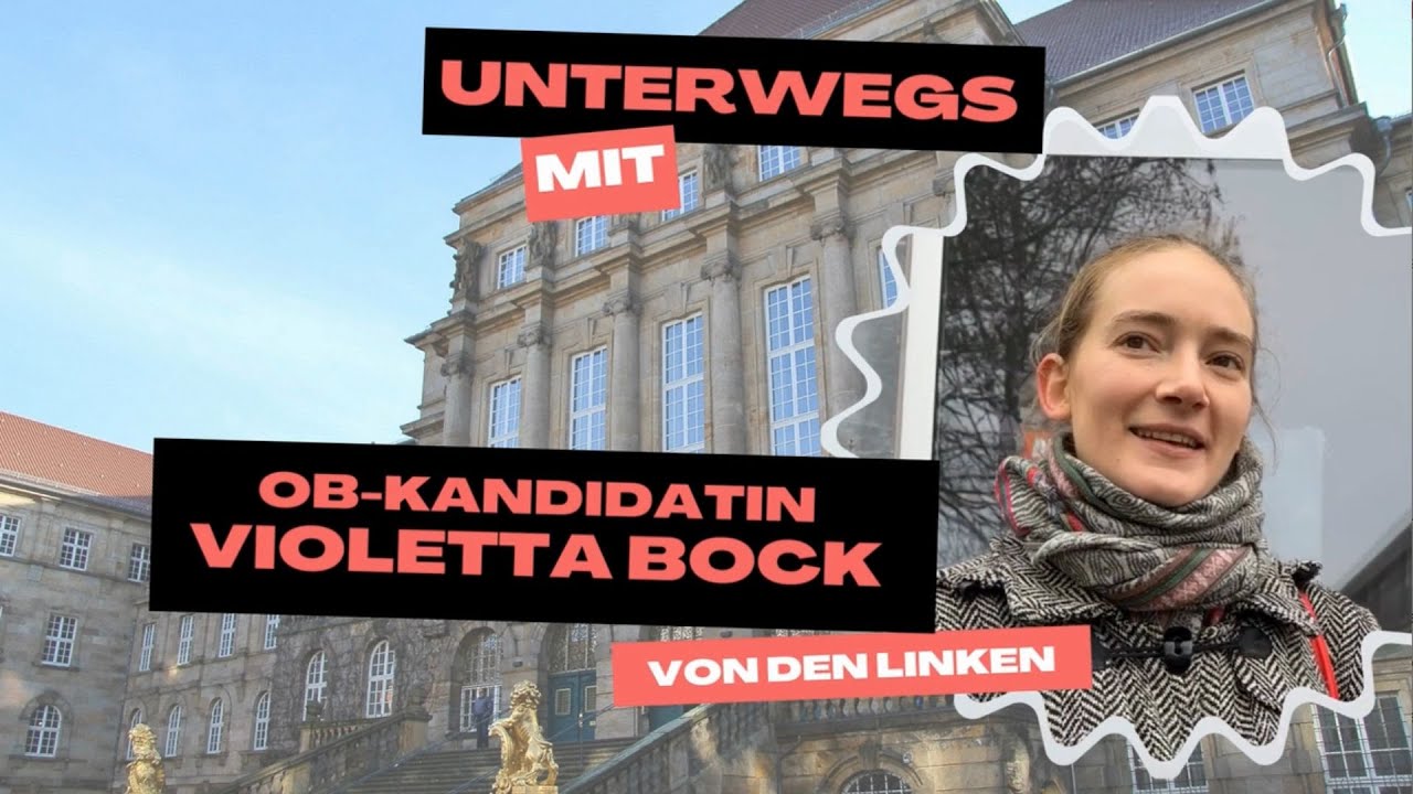 OB-Wahl in Kassel: Unterwegs mit Violetta Bock - YouTube