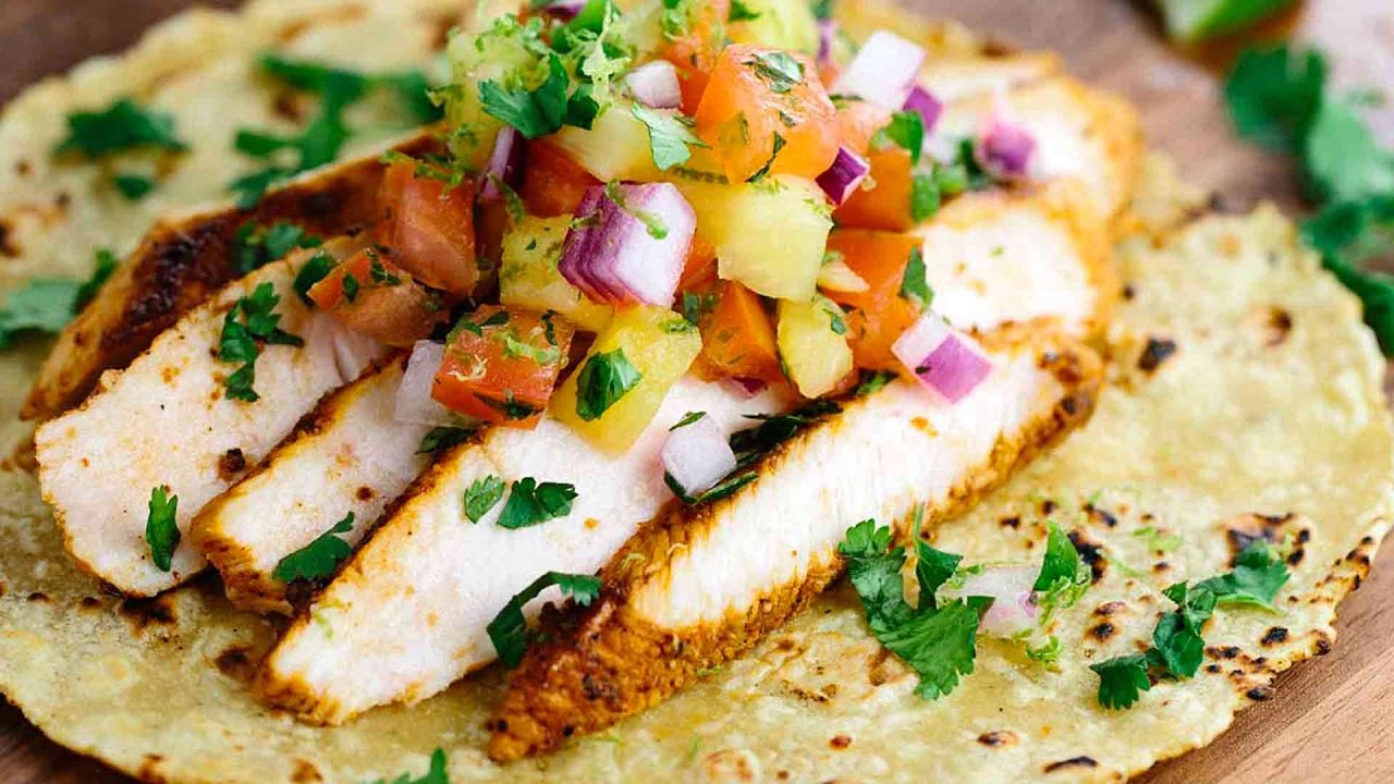 Blackened Chicken Tacos - YouTube