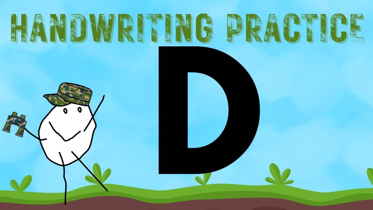 How to Write Uppercase Letter D - ABC Writing for Kids - Alpert ...