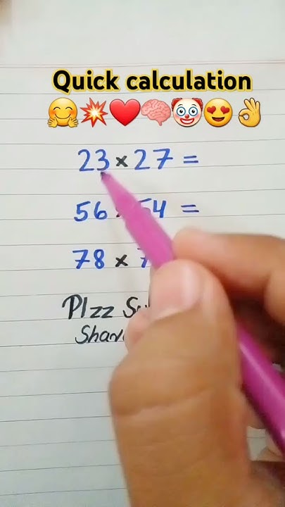 Quick calculation😍💥🧠 🤡 #maths #multiplication #mathstricks #mathproblem ...
