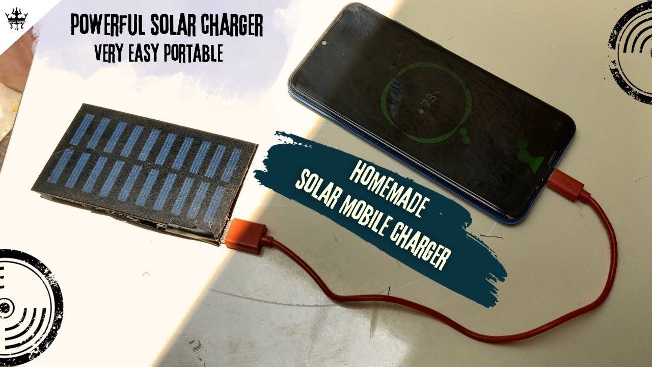 solar mobile charger homemade solar charger for mobile diy mobile - YouTube