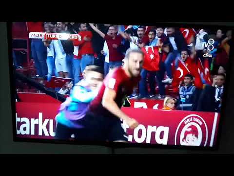Türkiye Hırvatistan maçı Türkiye 1 Hırvatistan 0 gol Cenk Tosun