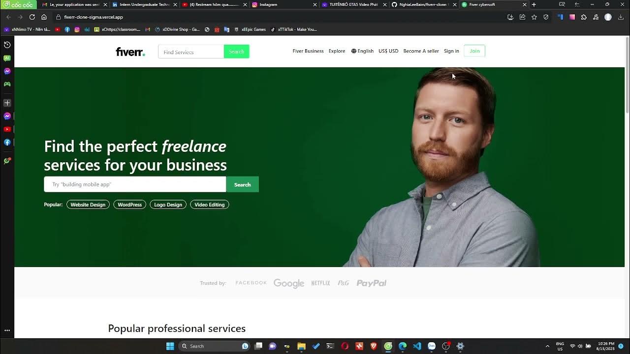 Fiverr clone | Cybersoft - YouTube