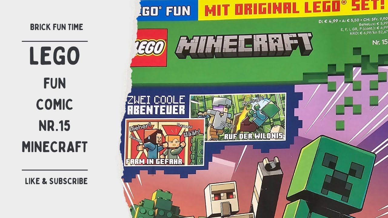 1 Comic , 2 Varianten 🤔🤔🤔!!! Neue Lego Fun Comic Minecraft Nr.15 ...