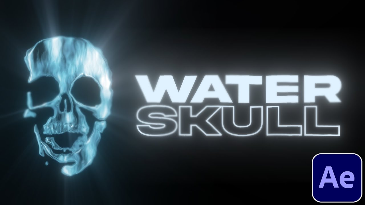 Water Skull Visualizer - After Effects Tutorial - YouTube