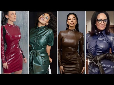 Versatile and adorable collection of leather office wear dress designs ideas