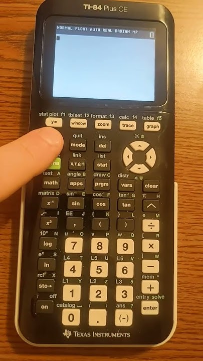 How to turn on and off TI 84 plus ce calculator - YouTube