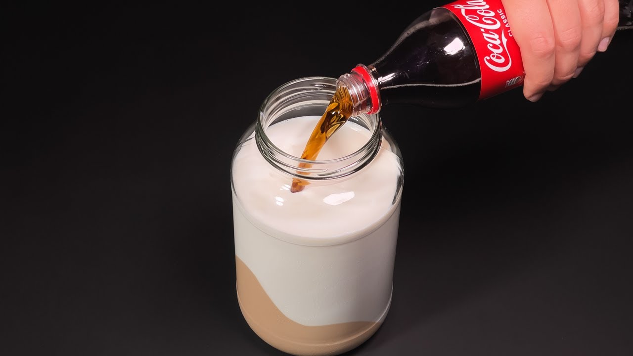 Mischen Sie einfach Cola und 1 Liter Milch! Ein paar Leute kennen ...