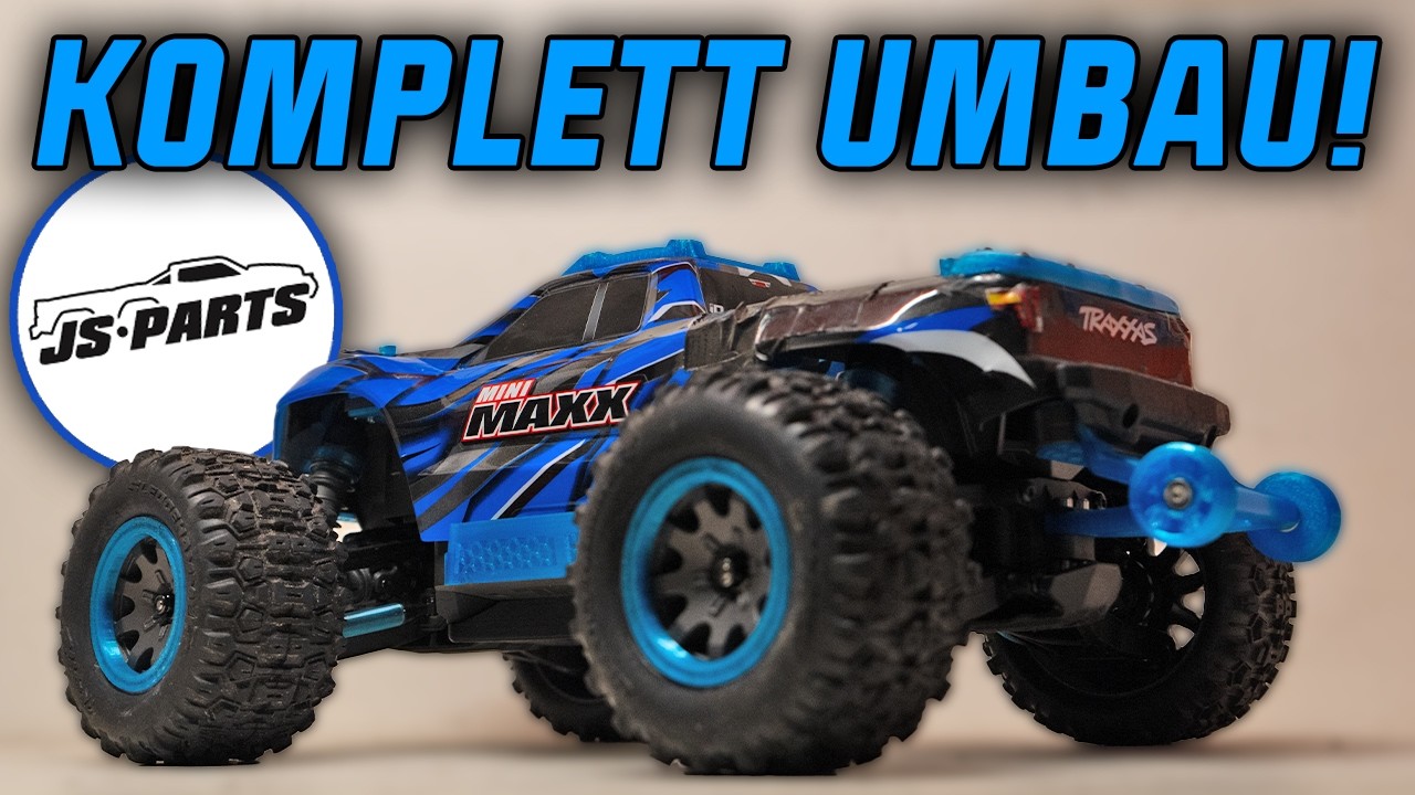 EINMAL ALLES! JS-PARTS UMBAU AM TRAXXAS MINI MAXX! SO SICK! #traxxas # ...