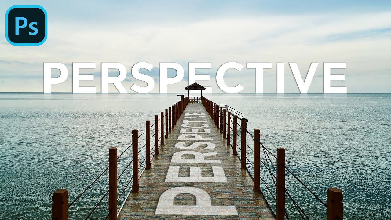 Perspective Text in Photoshop 2022 | Perspective Text Photoshop Effect ...