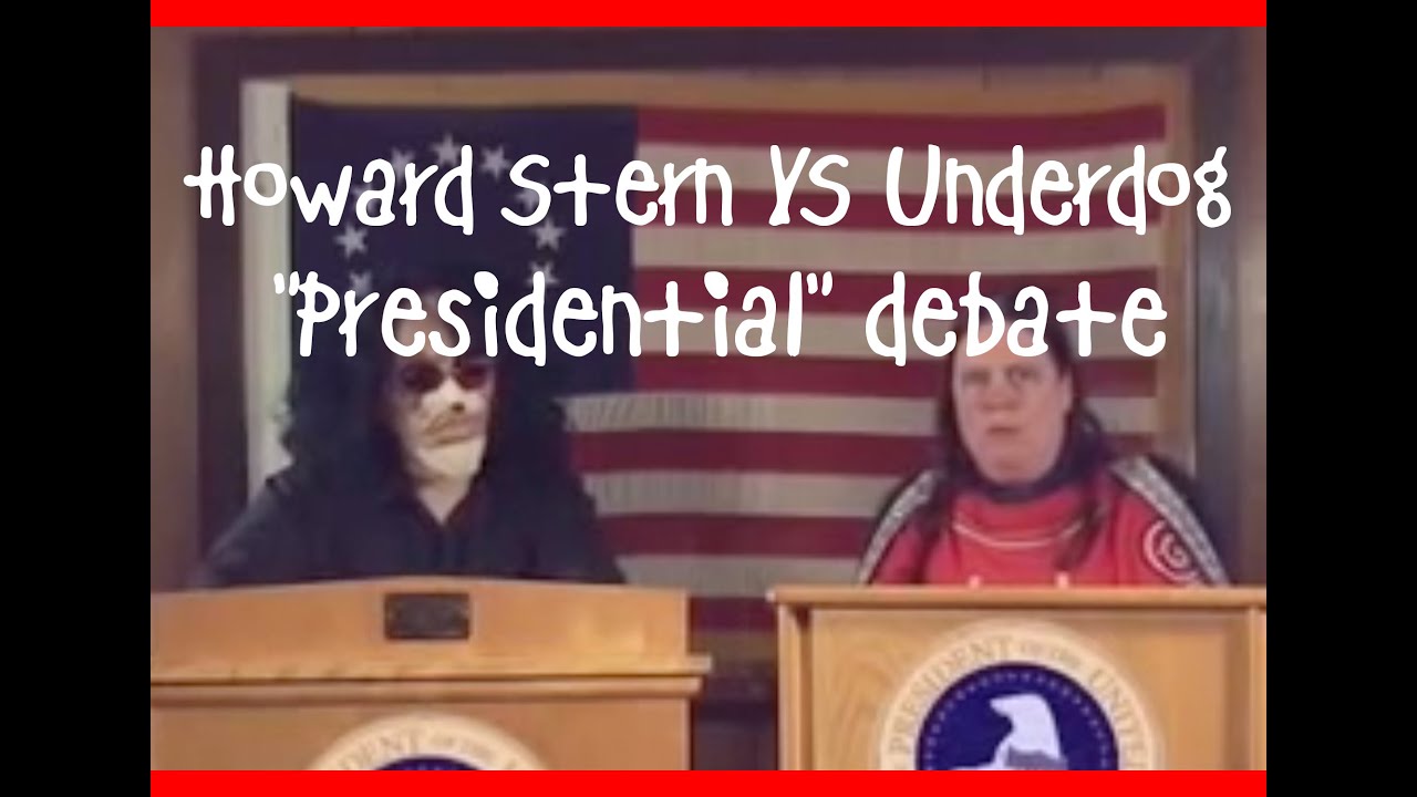 Howard Stern VS Underdog "Presidential" debate skit with Suzanne ...