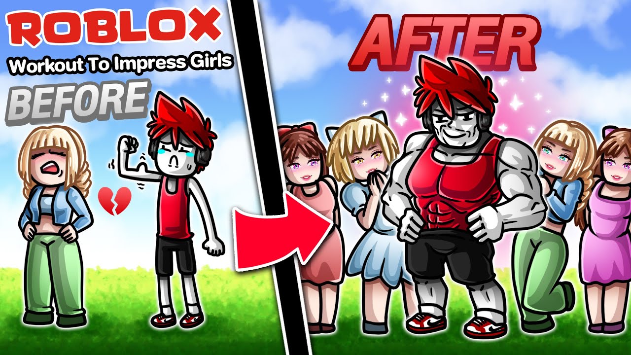 Roblox : Workout To Impress Girls 💪 เมื่อไอ้ขี้แพ้ หันมาออกกำลังกายจีบ ...