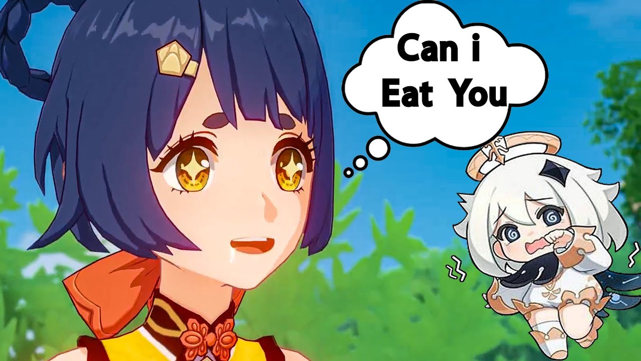 Xiangling asks if Paimon is Edible 🤣 - YouTube