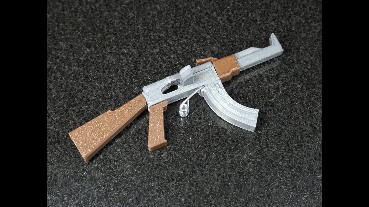 PickemOff.com - AK-47 - 3D-Printed Toothpick Shooter - YouTube