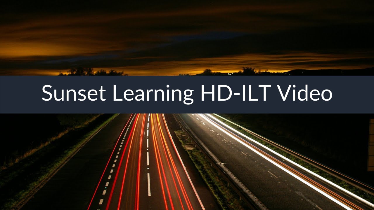 Sunset Learning HD-ILT Video - YouTube