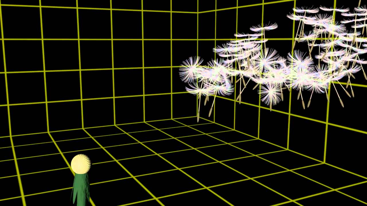Dandelion Simulation - YouTube