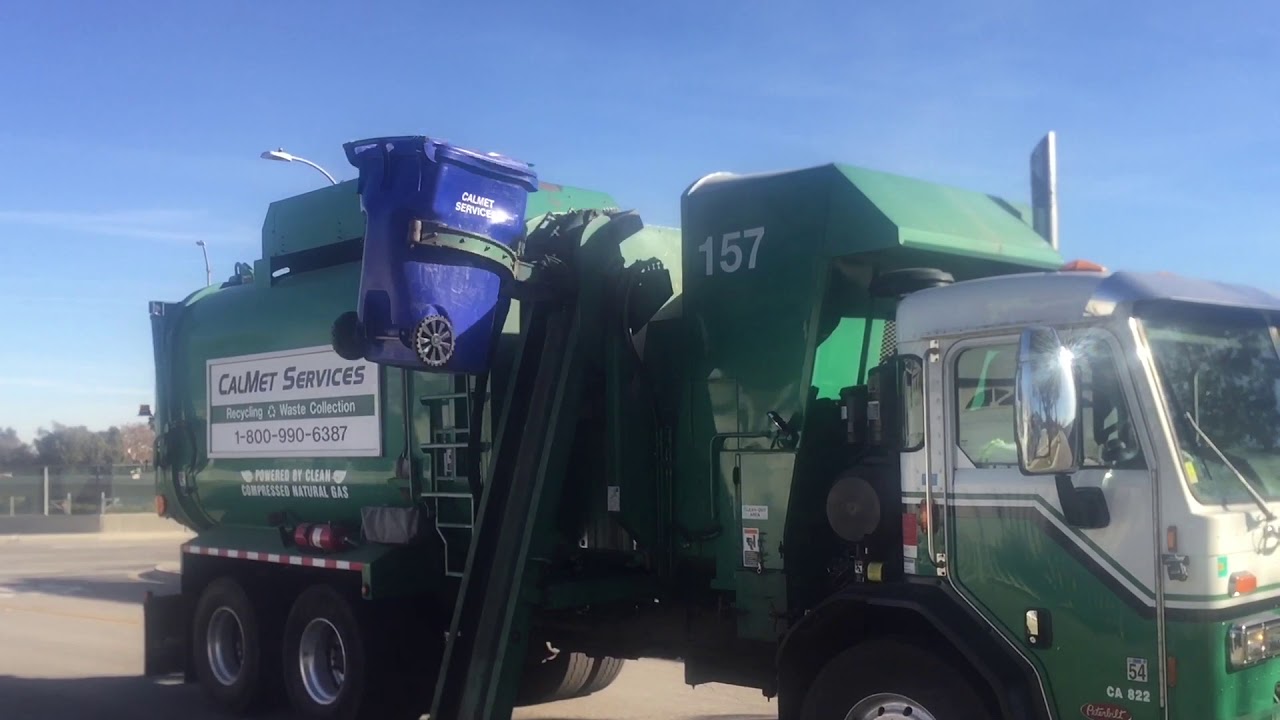 Calmet Services Trash Truck #157 Peterbilt 320 Part 61 - YouTube