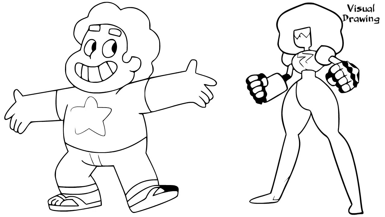 Steven Universe Drawing Easy, How To Draw Garnet From Steven Universe ...