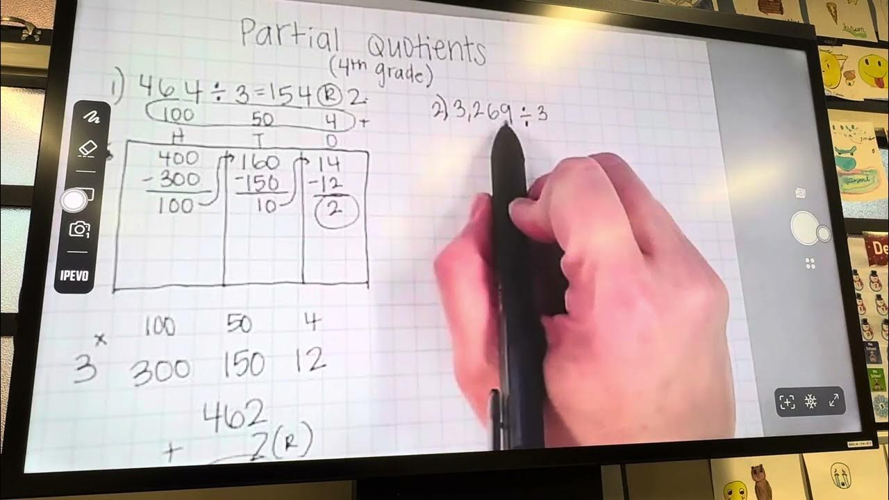 Partial Quotients (4th grade) - YouTube