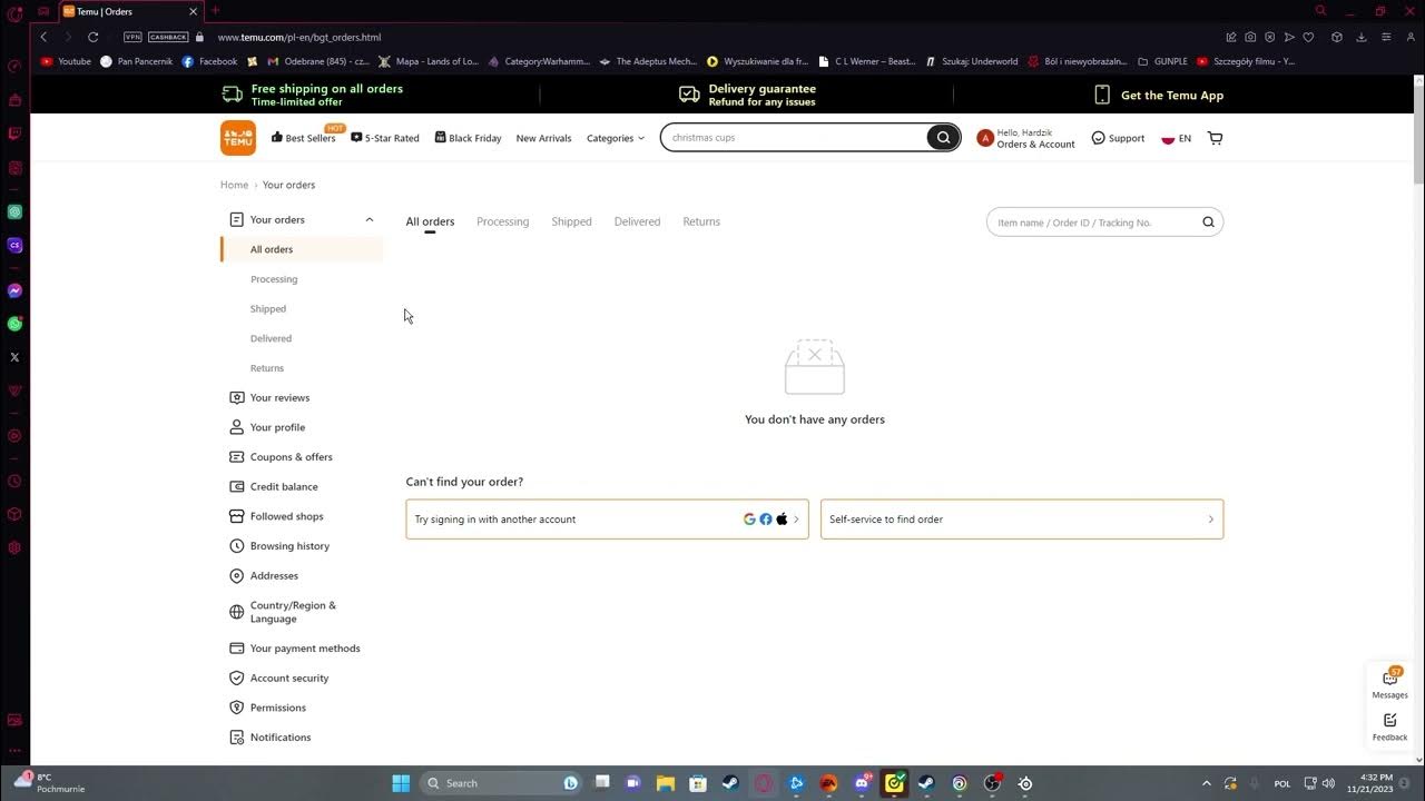 How To Check My Orders In Temu Shop - YouTube