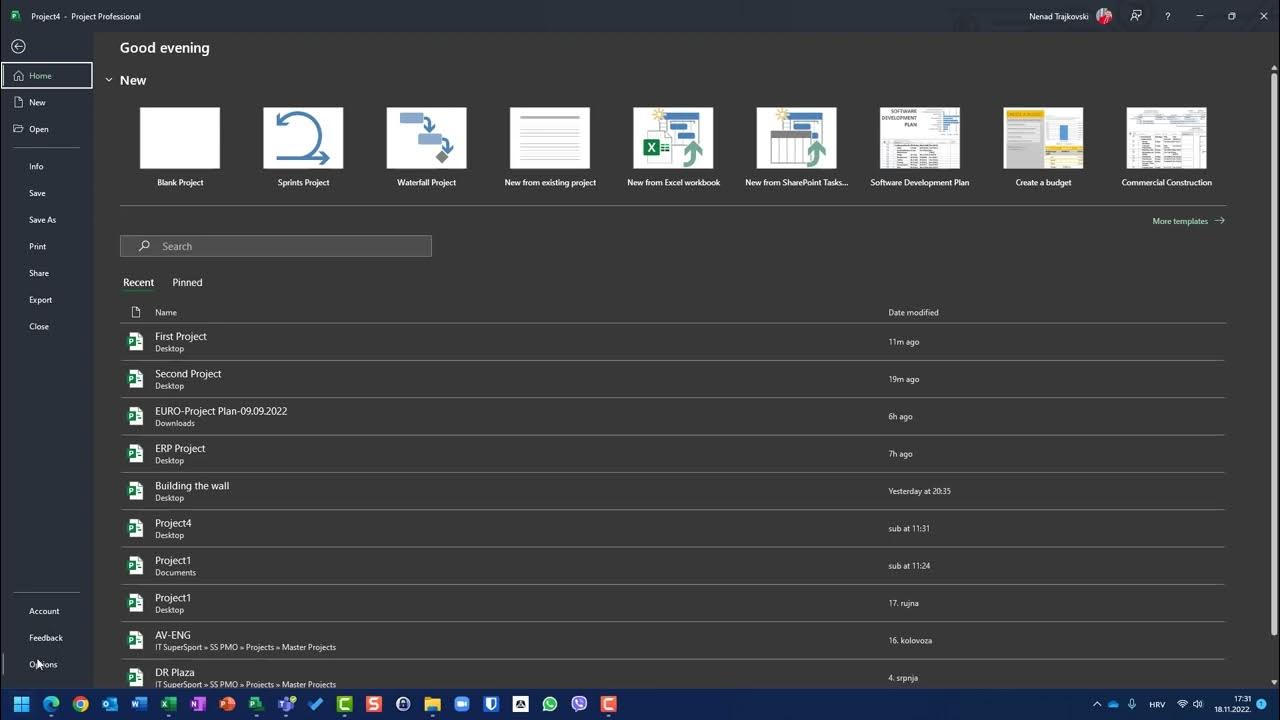 89. How to create Master Project - Microsoft Project Online - YouTube