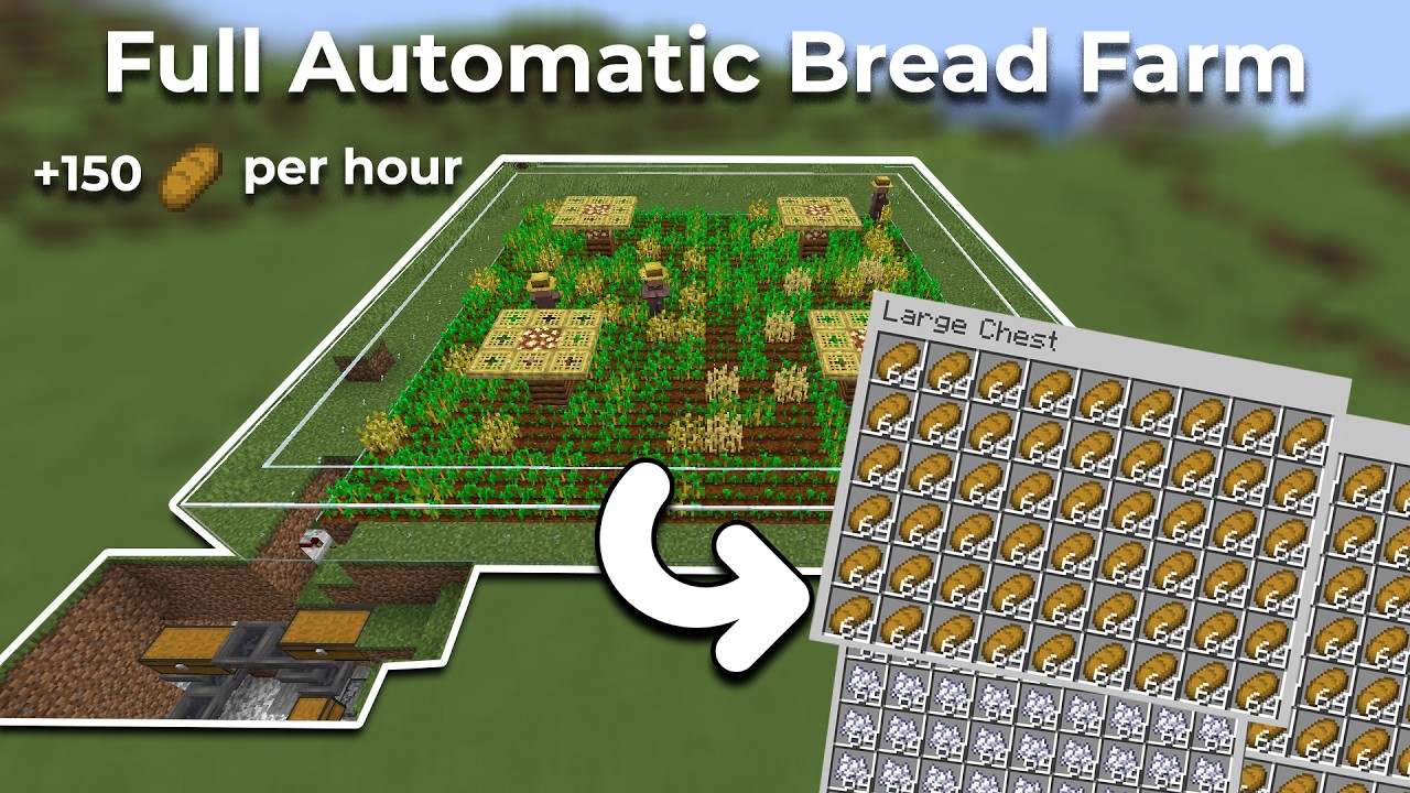 Build This Automatic Farm And Never Run Out Of Food Again! - YouTube