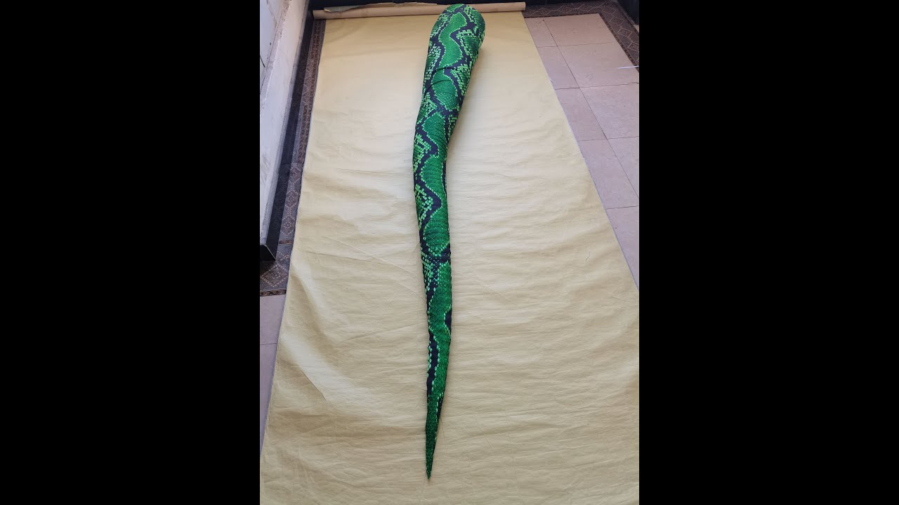 We finally developed a high-tech material for making the snake tail！！🐍 ...