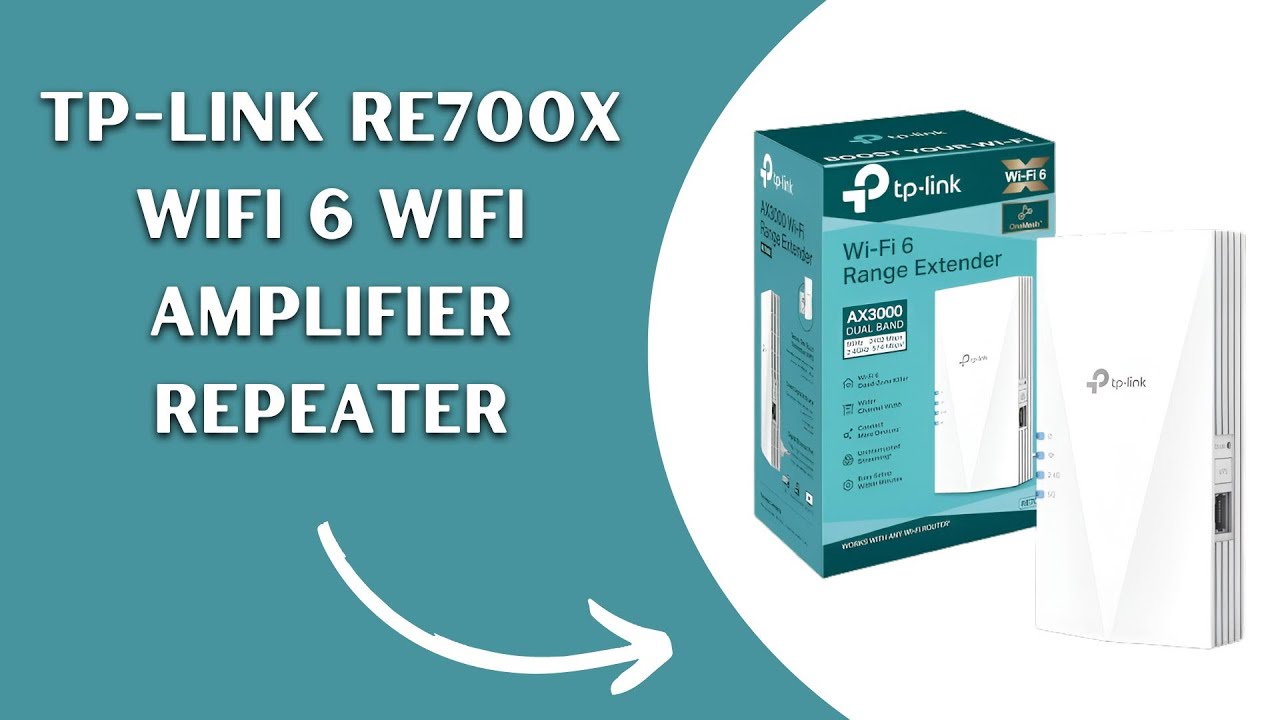 TP-Link RE700X WiFi 6 WiFi Amplifier Repeater AX3000 (dual band ...