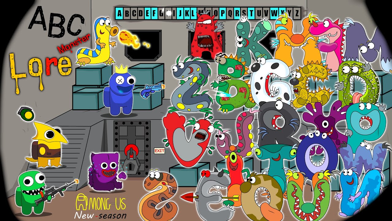 Among Us (Rainbow Friends) vs ABC Lore Animal Monster || ANIMATION ...