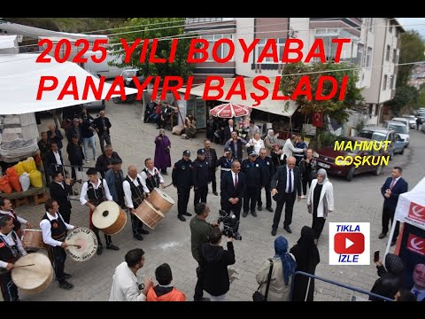 2025 YILI BOYABAT PANAYIRI BAŞLADI