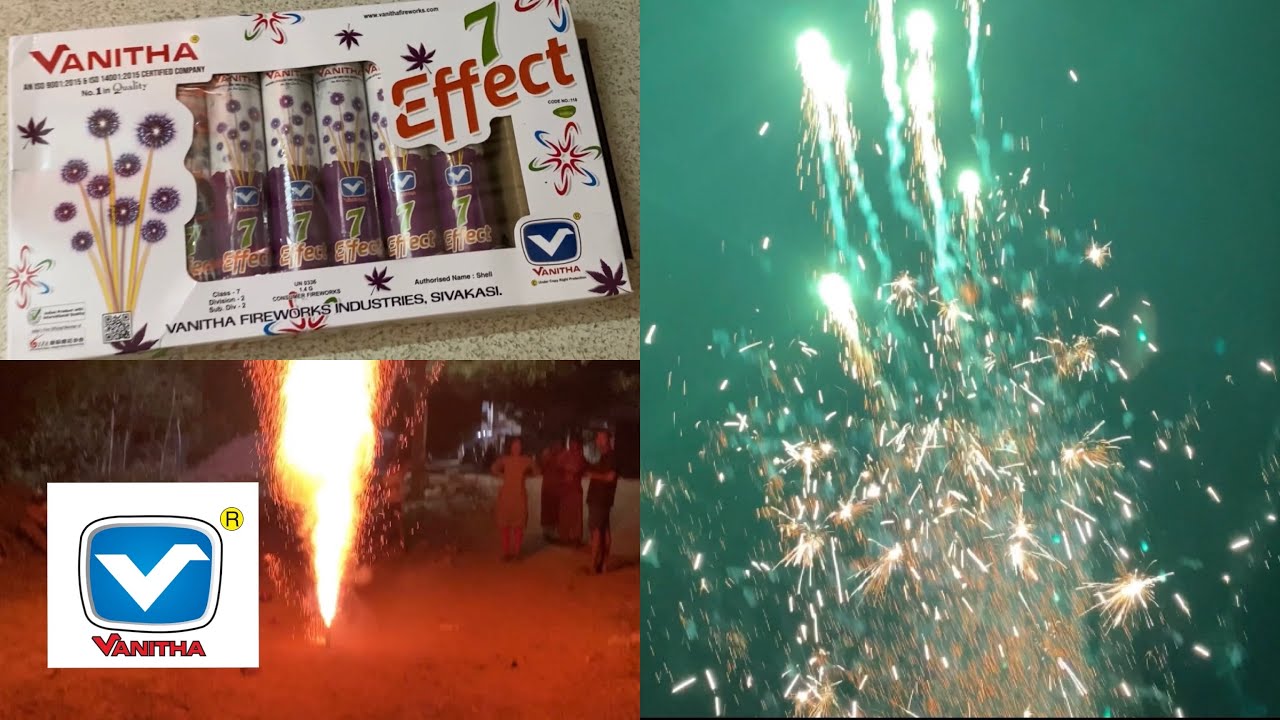 Vanitha fireworks 7 effect full crackling single shot #vanithafireworks #diwali2021 # ...