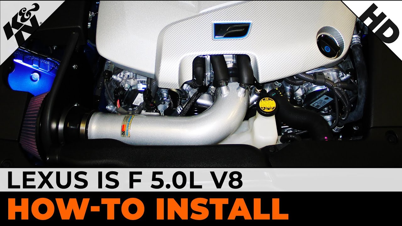 Lexus IS F 5.0L V8 [#69-8703TS] Air Intake Installation - YouTube