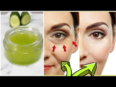 Salatalık Kremi Yaptım! Kırışıklık Sarkma Bitti! Göz Altı Morlukları Yok Oldu, Yaşlanma Karşıtı Krem