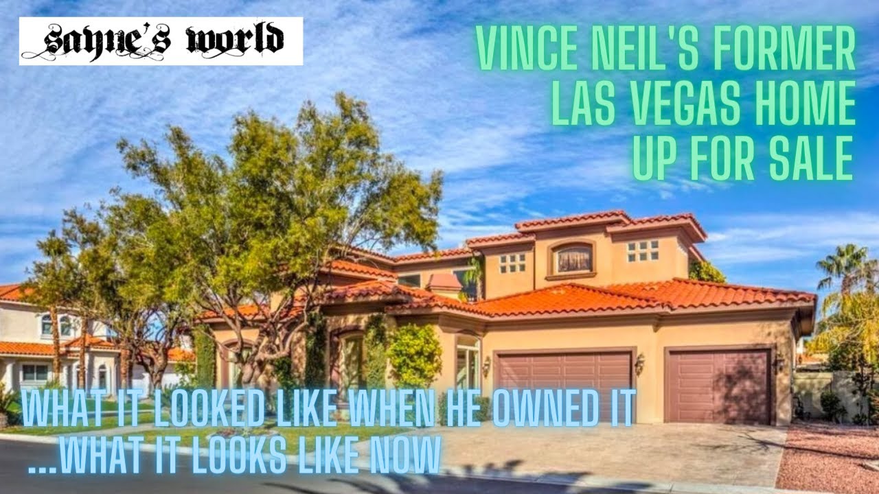 #vinceneil Vince Neil's former Las Vegas house is UP FOR SALE l ...