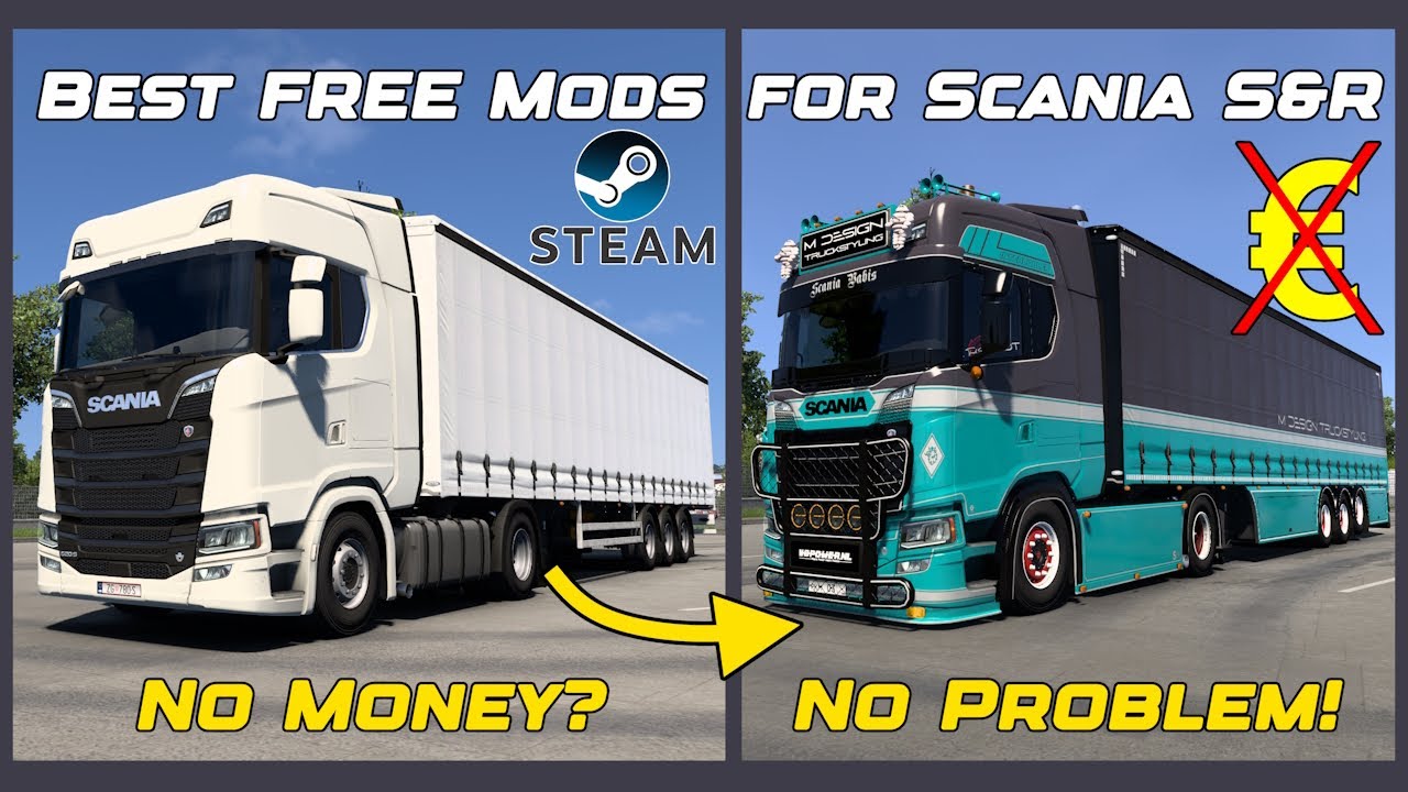 ETS2 BEST FREE MODS EVER 1.49 | SCANIA S&R TUNING PACK + SCS TRAILERS ...