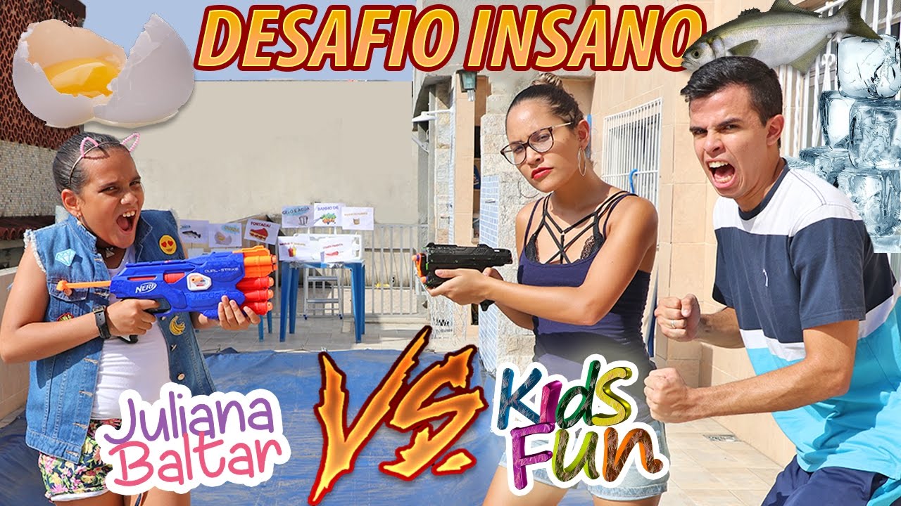JULIANA BALTAR VS KIDS FUN - DESAFIO INSANO! - YouTube