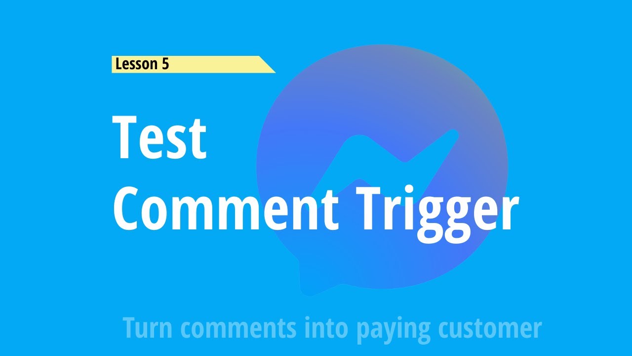 Workshop Facebook comment trigger- Testing the comment trigger - YouTube