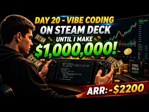 Day 20 - Vibe Coding On Steam Deck Until I Make $1,000,000 | ARR: -$2200 | Building in Public