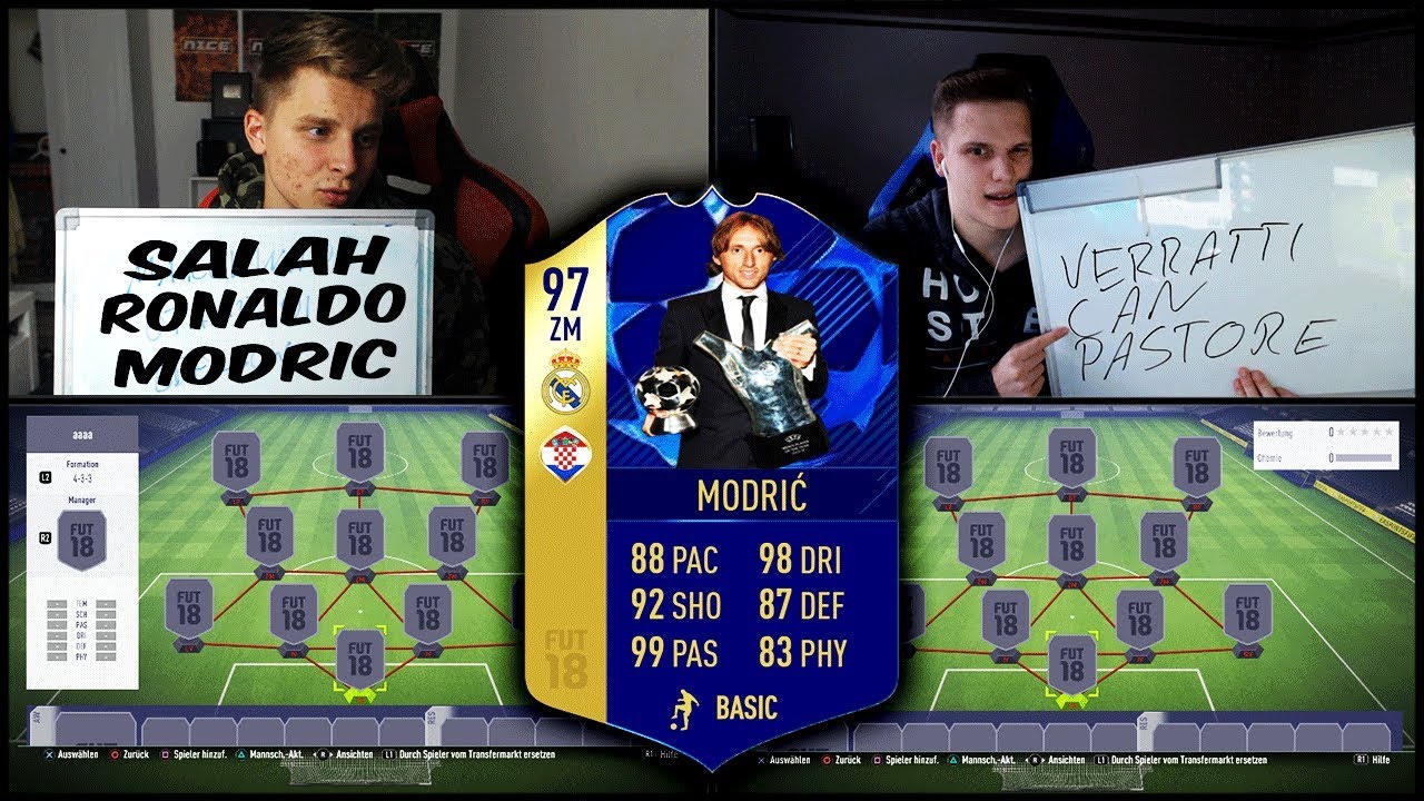 Unnormales MODRIC Europas FUßBALLER des Jahres Squad Builder Battle ...