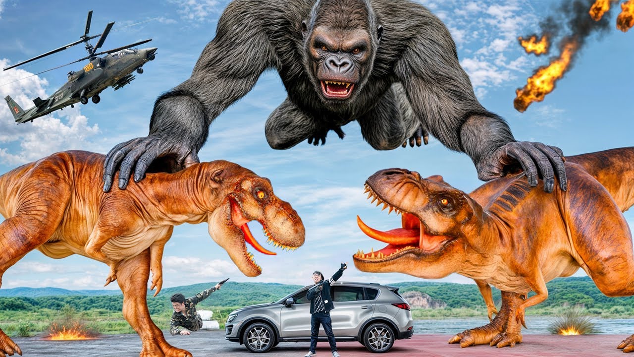 Movie Dinosaur Park | T-rex Chase 2024 | Jurassic Park Fan Made Short ...